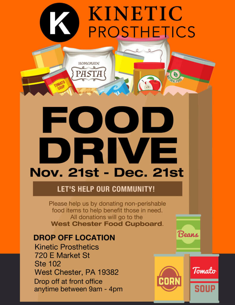 HOLIDAY FOOD DRIVE - Kinetic Prosthetics